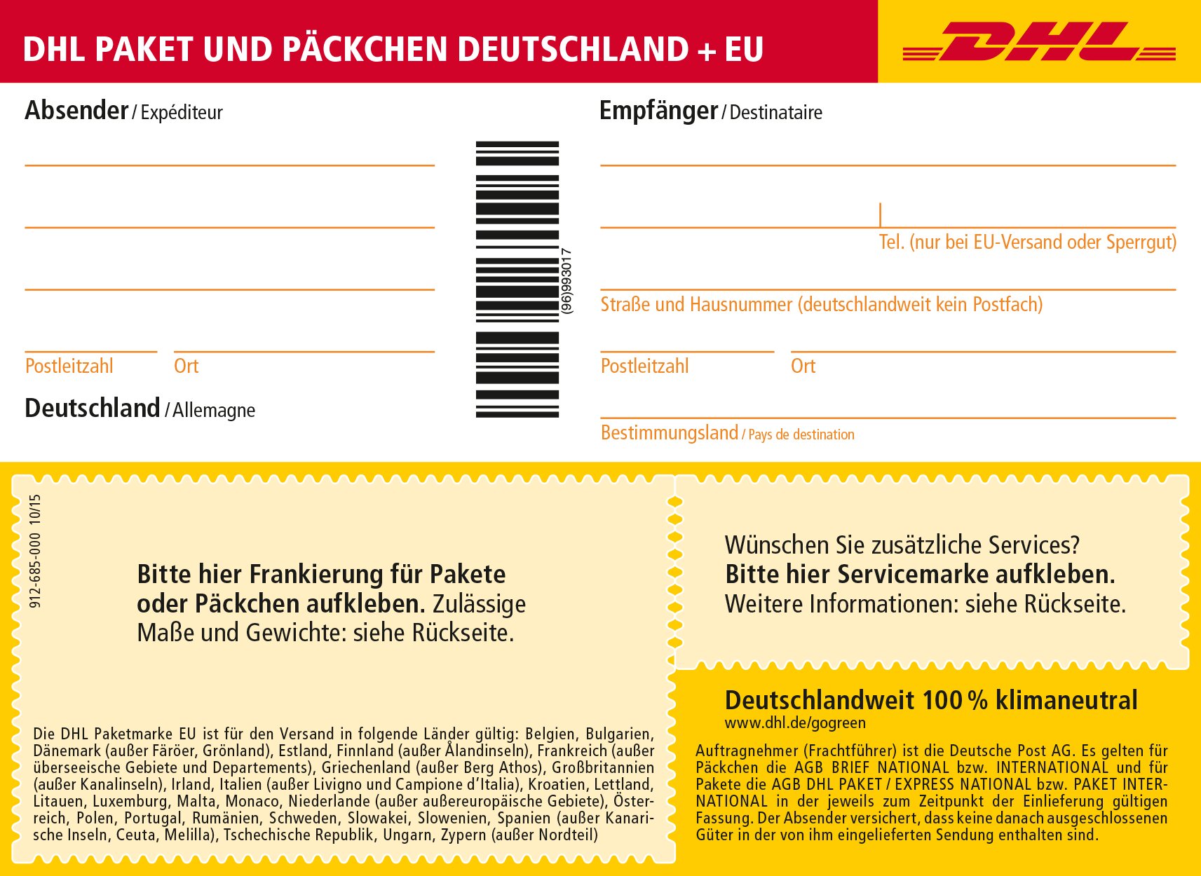 Verpackungsratgeber » Pakete richtig beschriften