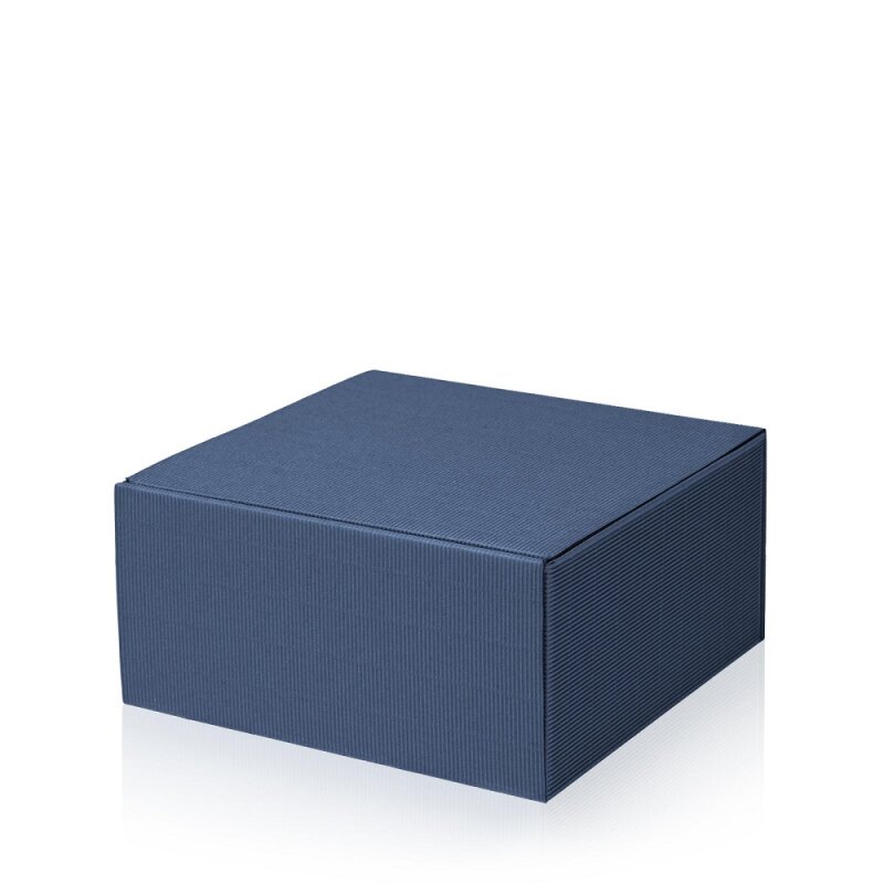 Präsentkarton Blau Größe M » BB-Verpackungen